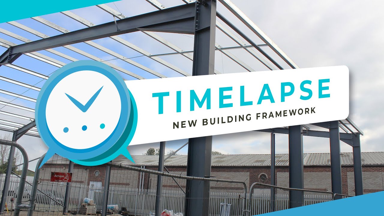 Time-Lapse of Steel Framework Assembly for New Warehouse Build | Watch ...