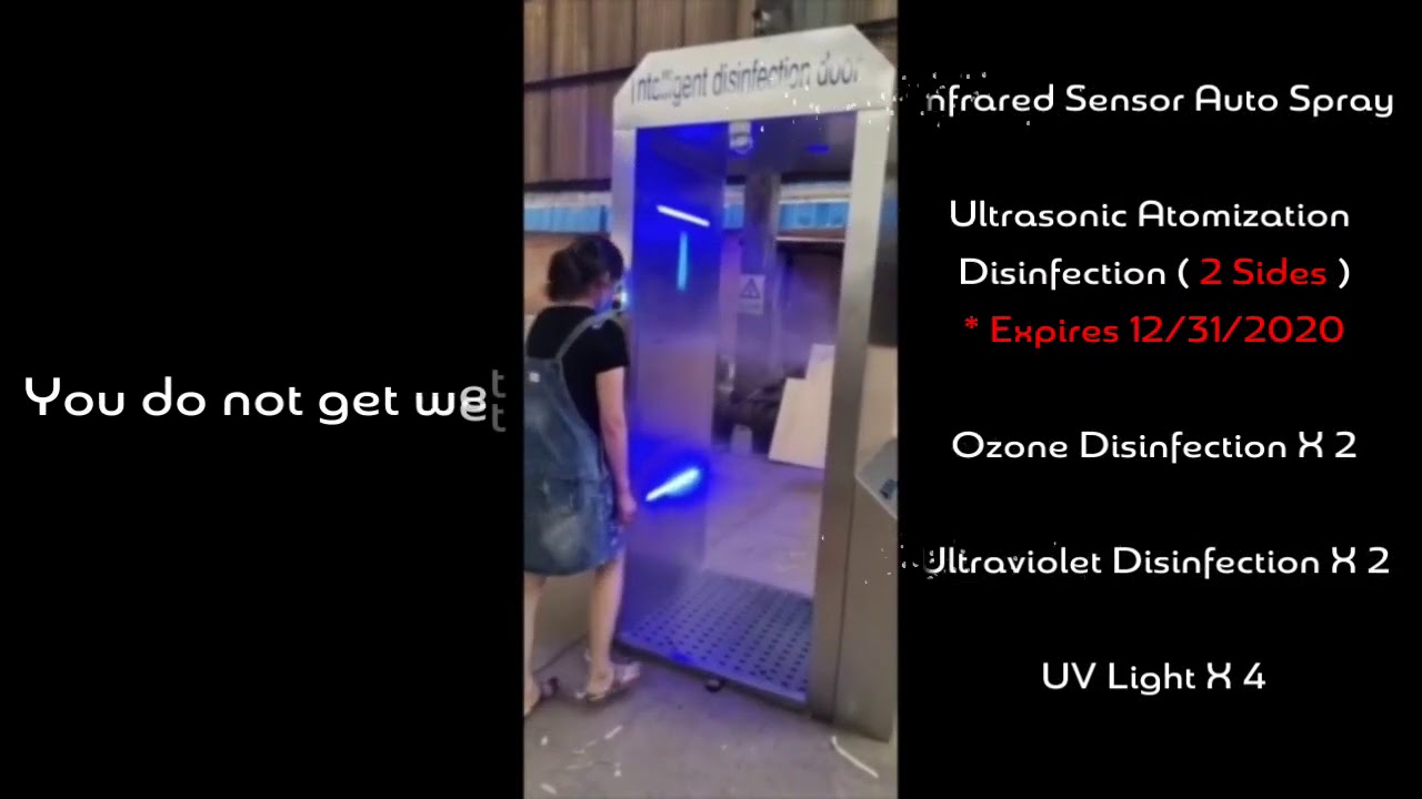 Intelligent Human Body Disinfection Gate - Hancomso America - YouTube