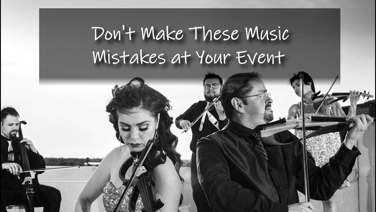 Most common mistakes made when deciding music for your event. No.1 ...