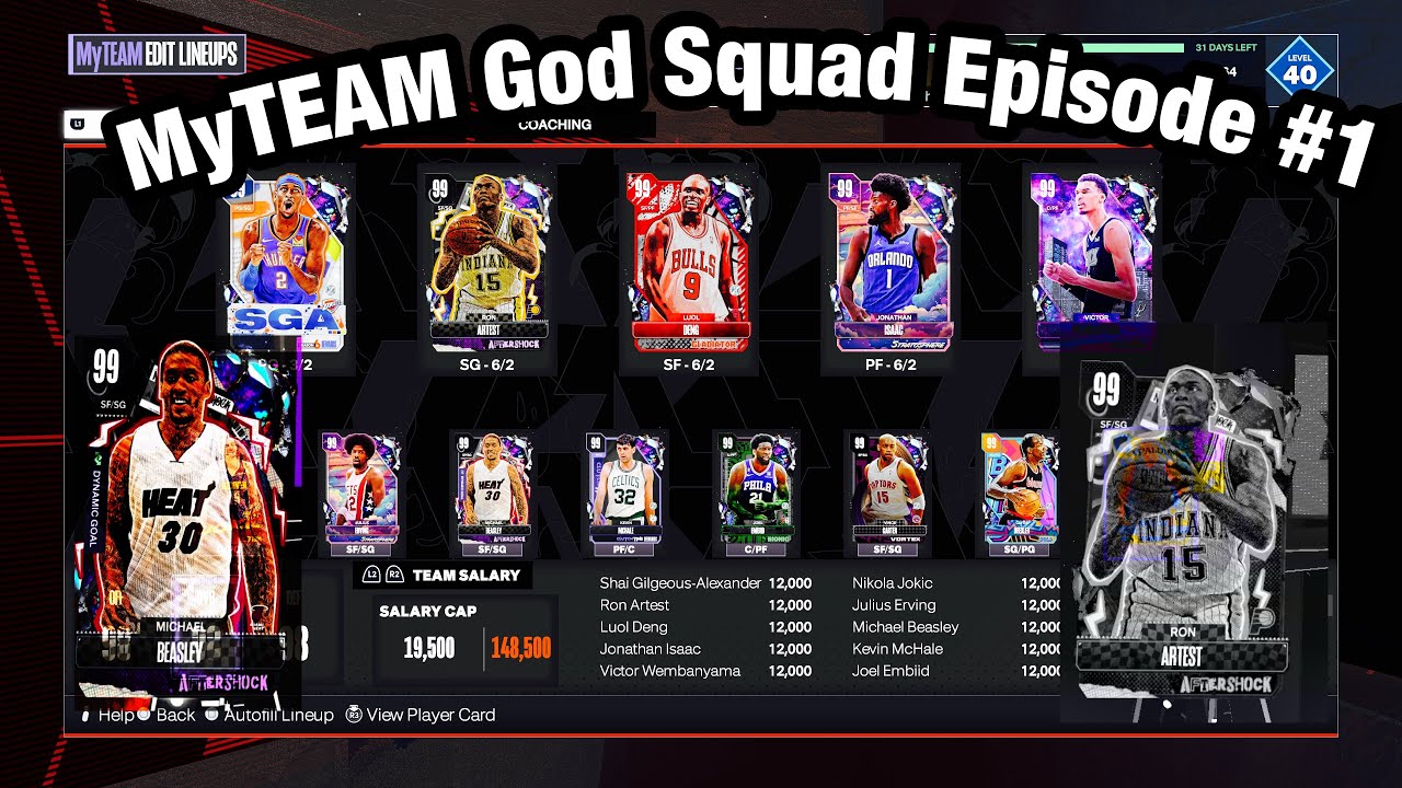 NBA2K24 MYTEAM “GOD SQUAD” EPISODE #1 (+ BONUS PACK OPENING AND ONLINE ...