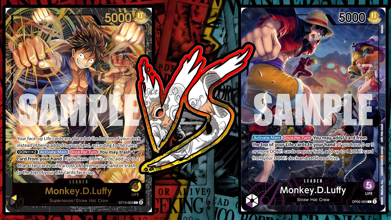 Purple Luffy VS Black Yellow Luffy | One Piece TCG | OP09 Tournament ...