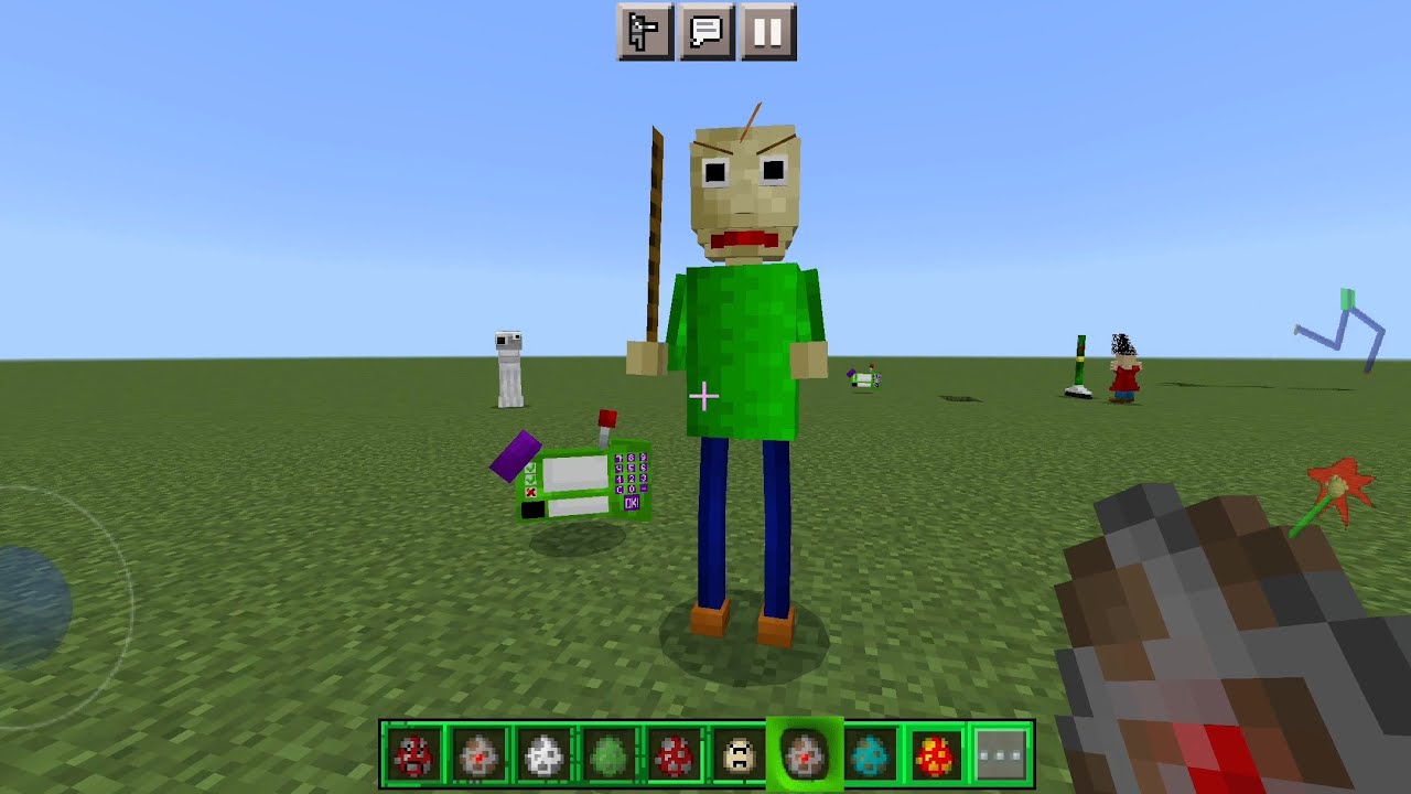 Baldi's Basics ADDON In Minecraft Bedrock Edition MCPE - YouTube