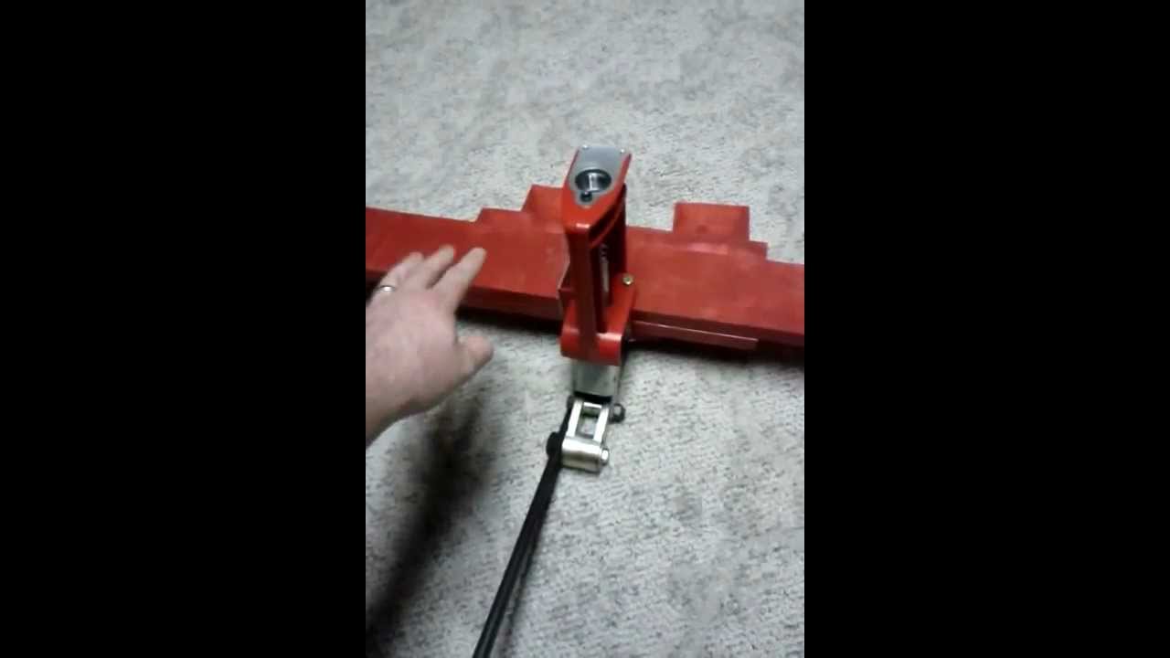 Lee single stage press mount painted red - YouTube