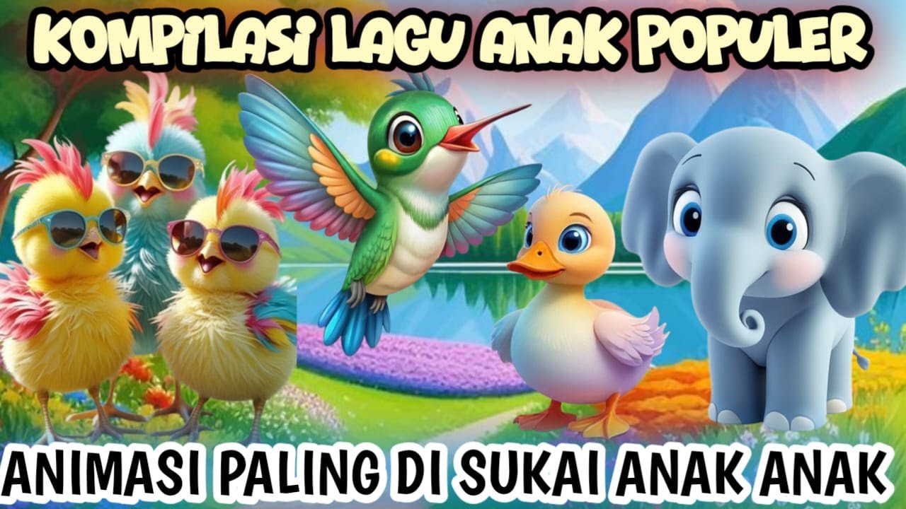 SUARA HEWAN | ANAK AYAM PIYIK PIYIK | 5 BEBEK KECIL BERMAIN | CIT CIT ...
