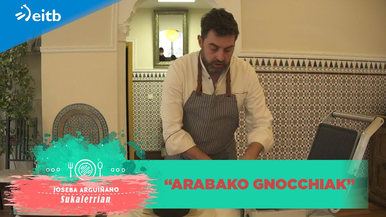 ''Arabako gnocchiak'' prestatu dizkigute Jan Alai jatetxean Gasteizen ...