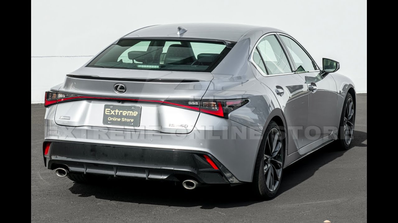 EOS Visors For 2020-Present Lexus IS Rear Roof Window Visor - YouTube