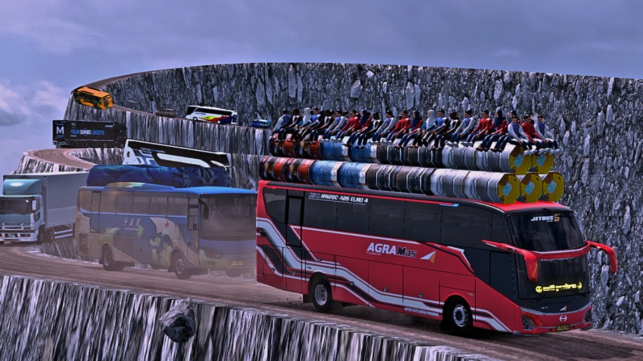 Deadly Passengers Bus: Extreme Cliffside Drives for the Daredevil Driver || Driving Bus ID - YouTube