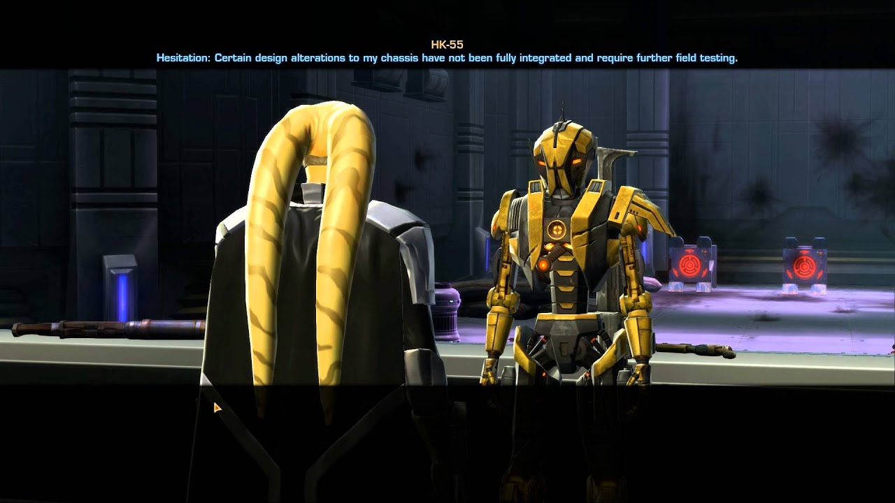 SWTOR - Lets Play Getting HK 55 and checking the GTN - YouTube