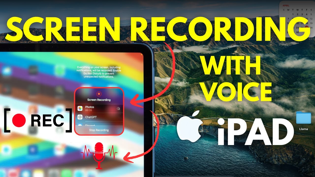 How to do Screen Recording in iPad? Screen Recording With Voice - YouTube