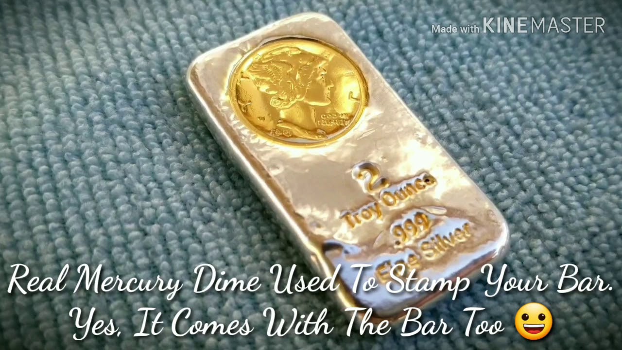 Worlds First!!! Gold Stamped Silver Bar!!! - YouTube