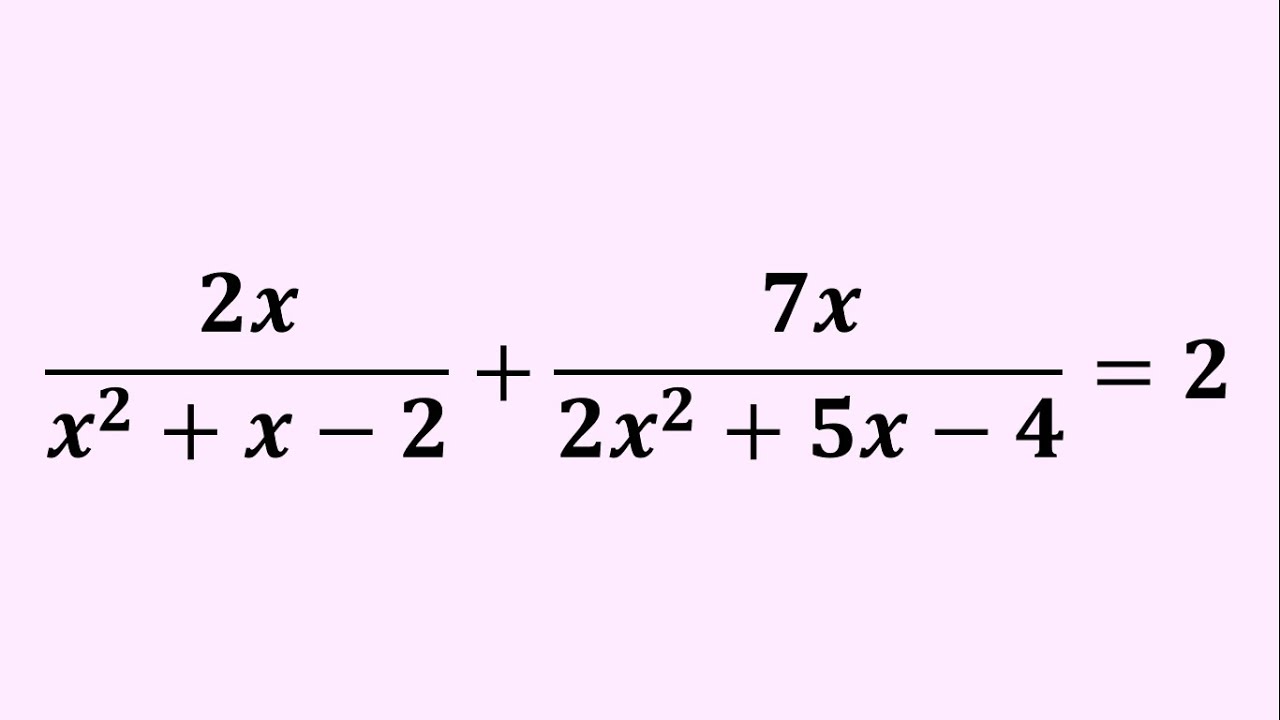 EASY Way To Handle Rational Equations | An Algebra TRICK - YouTube