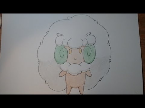 Drawing Whimsicott (Time-Lapse) - YouTube