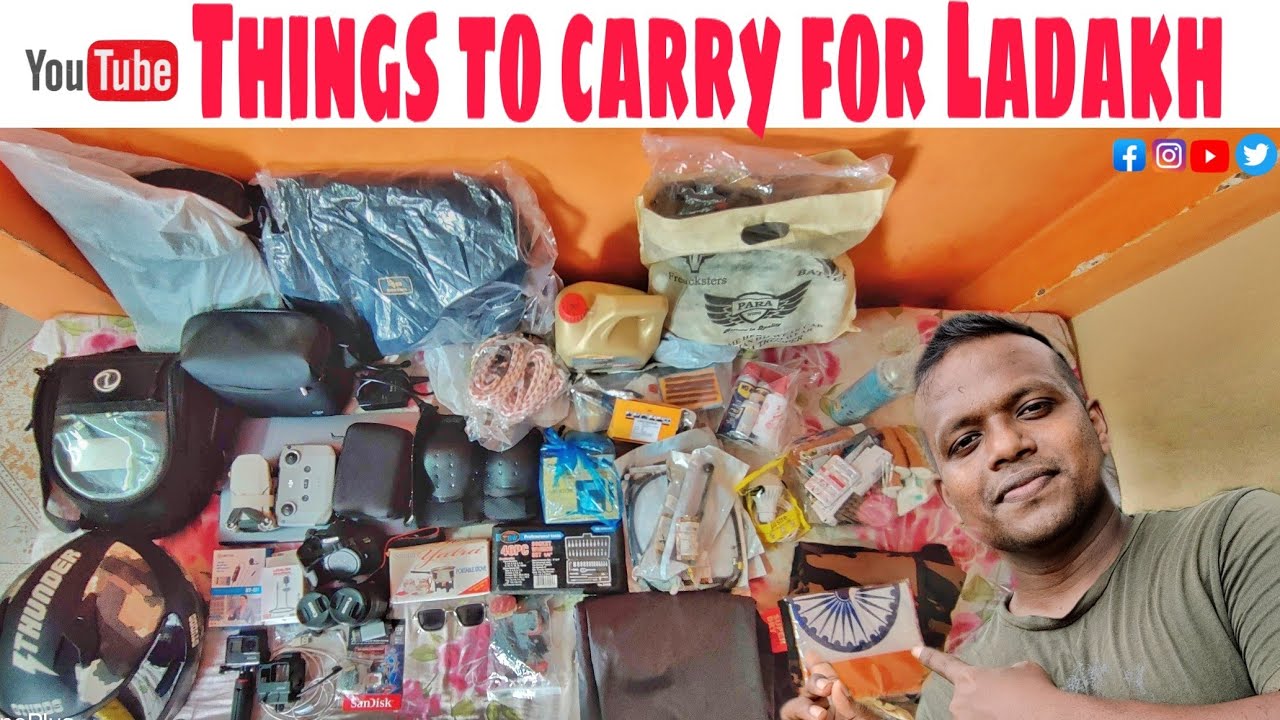 Things to Carry for LADAKH Road Trip 2021| DAY 0 | First Step of LEH ...