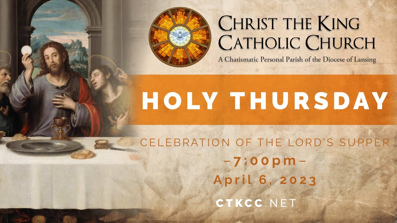 Holy Thursday Mass April 6, 2023 - YouTube