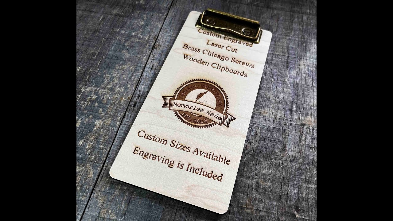 Functionality meets elegance in with these custom engraved wooden clip ...