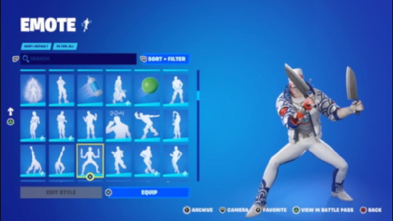 Fortnite - chef's special emote in slow motion - YouTube