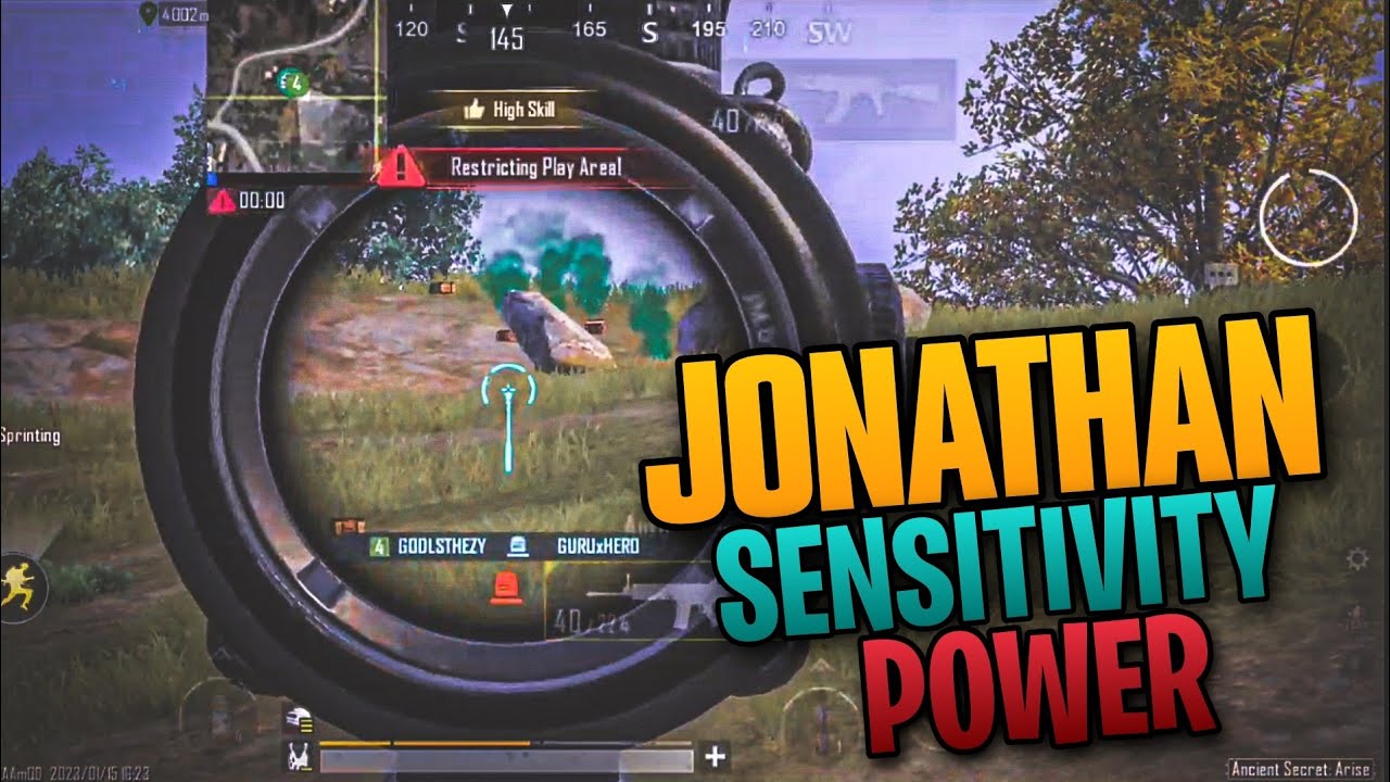 JONATHAN SENSITIVITY POWER | PUBG MONTAGE-OnePlus,9R,9,8T,7T,7,6T,8 ...