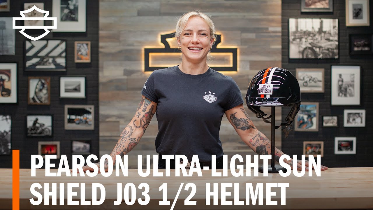 Harley-Davidson Pearson Ultra-Light Sun Shield J03 Motorcycle Half ...