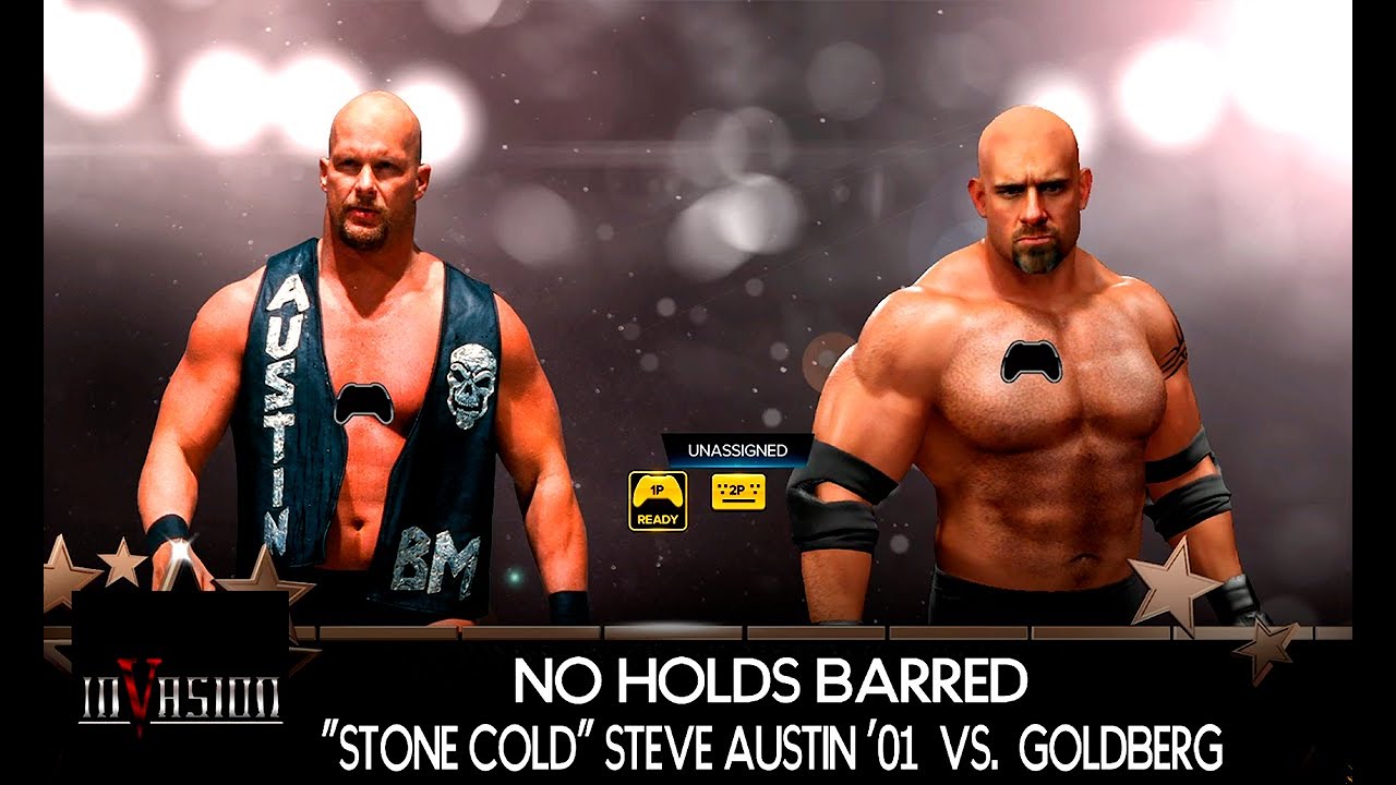 STONE COLD STEVE AUSTIN VS GOLDBERG | NO HOLDS BARRED | INVASION WWF VS ...