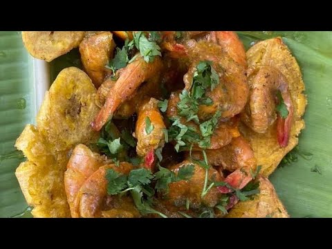 Patacones con camarón 🍤 - YouTube