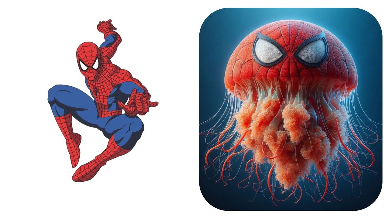 Superhero but Jellyfish 💥 ALL CHARACTER MARVEL DC - YouTube