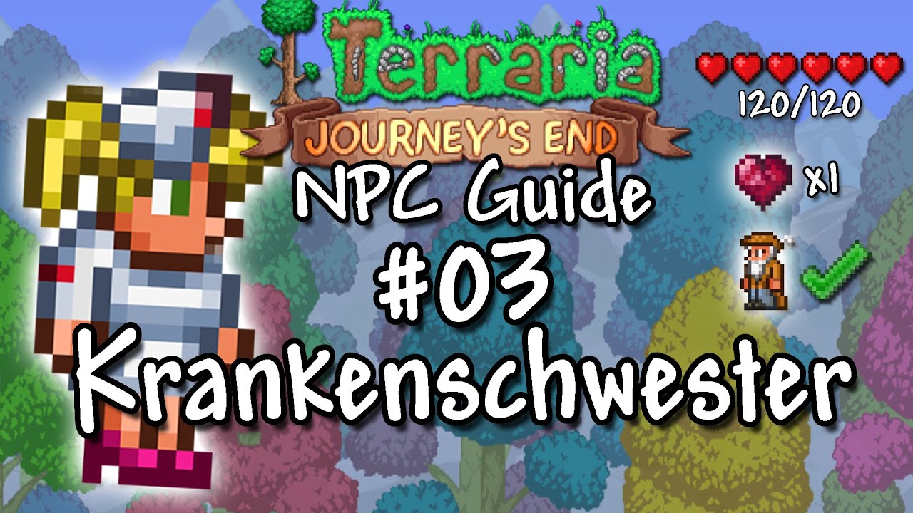 🌳 Terraria NPC Guide #03 | Die Krankenschwester | Alles was man wissen ...