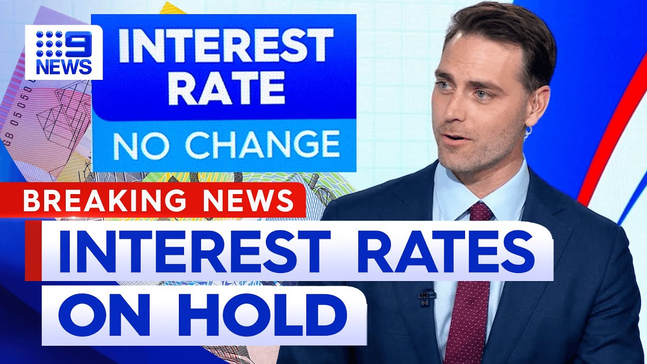RBA keeps interest rates on hold | 9 News Australia - YouTube