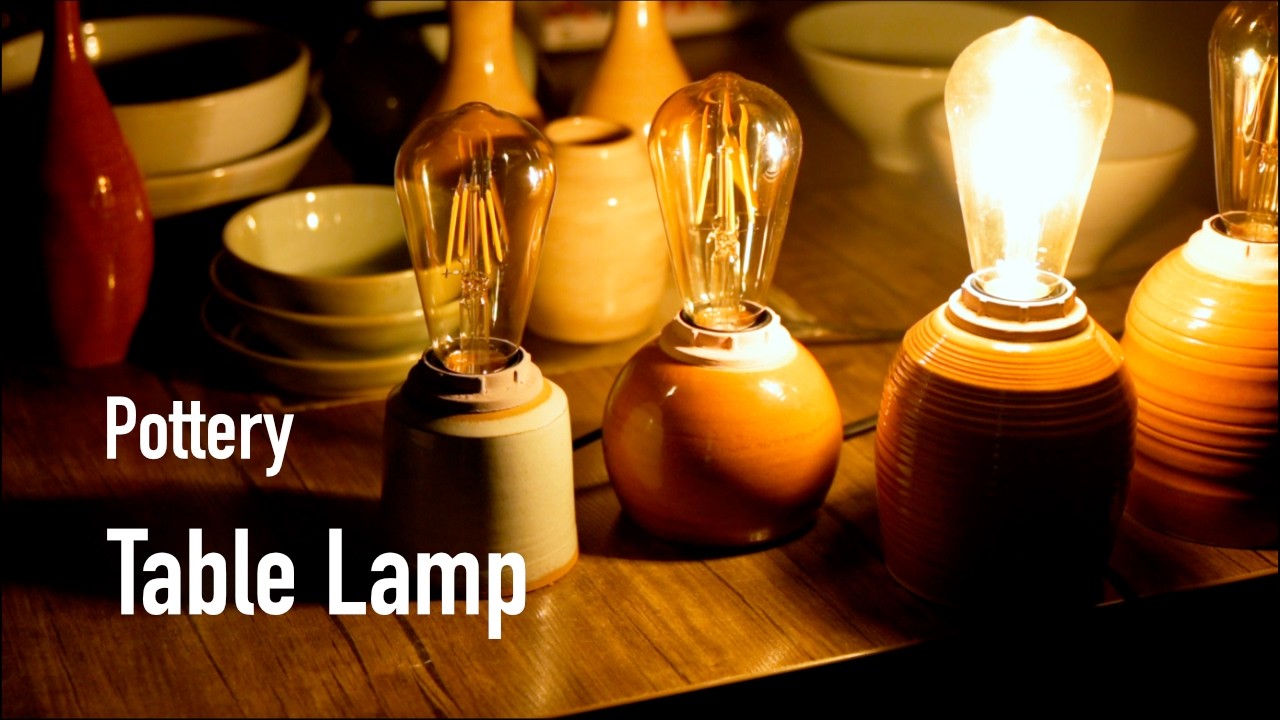 Making a Pottery Table Lamp - YouTube