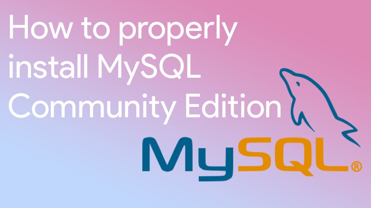 How To Properly Install Mysql On Windows 1110781 Mysql Installation Youtube
