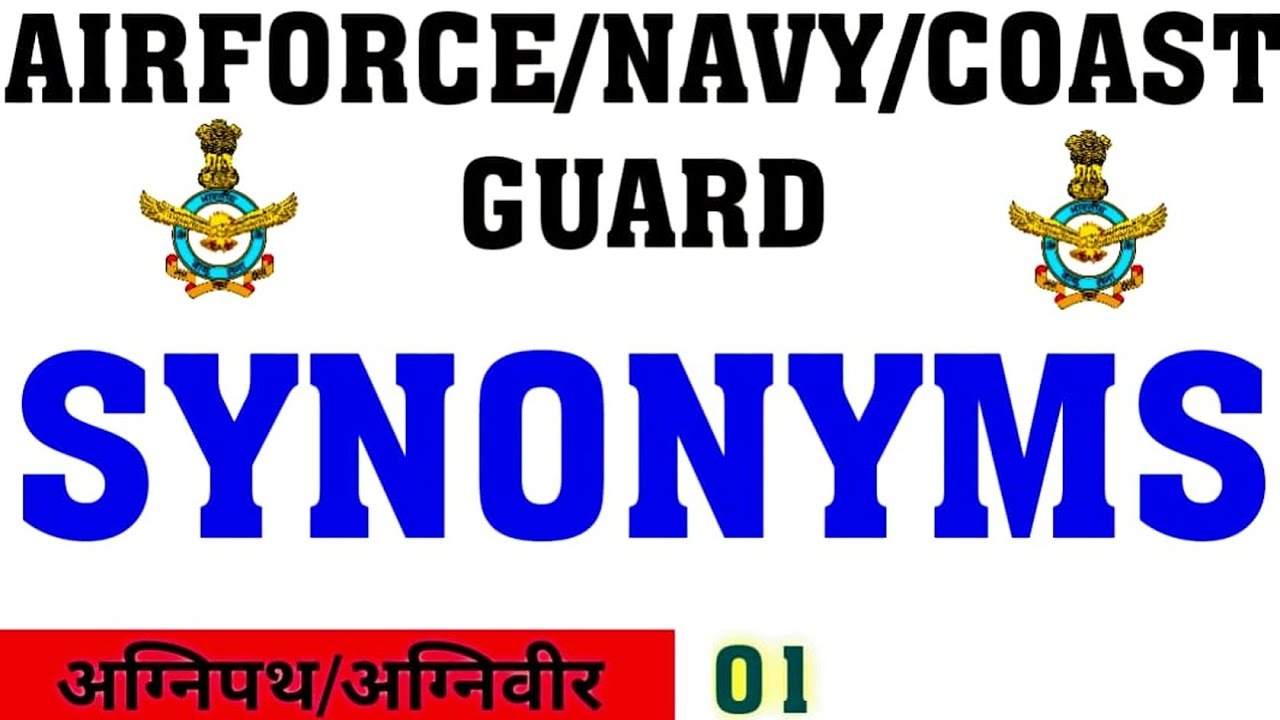 synonyms-for-airforce-agniveer-navy-coast-guard-youtube