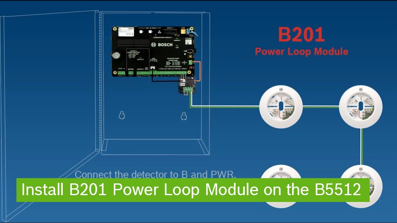 Install the B201 Power Loop Module on the B5512 - YouTube