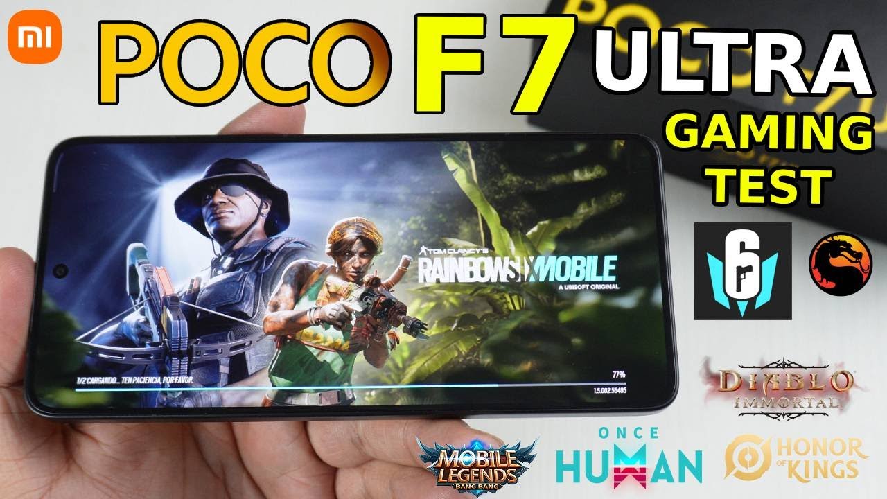POCO F7 ULTRA: Gaming Test: Rainbow Six Mobile, Diablo, Mobile Legends ...