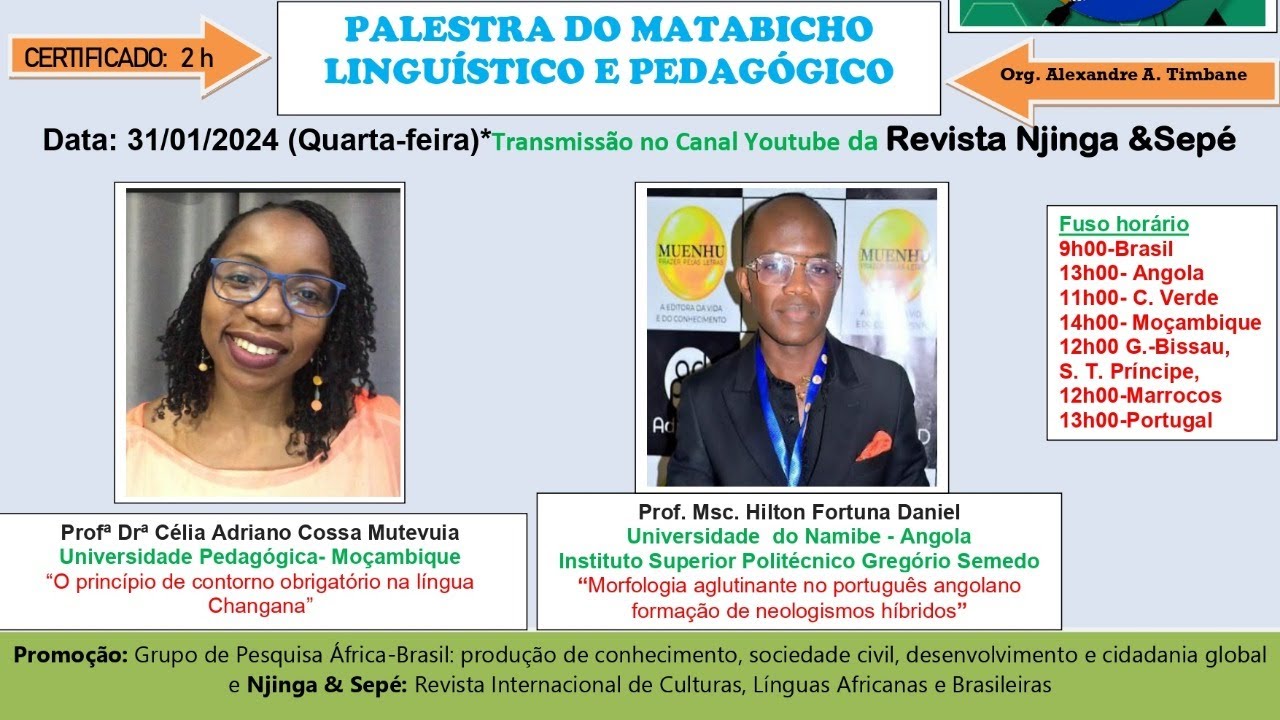 Matabicho Linguístico e Pedagógico- UNILAB (1º edição janeiro, 2024 ...