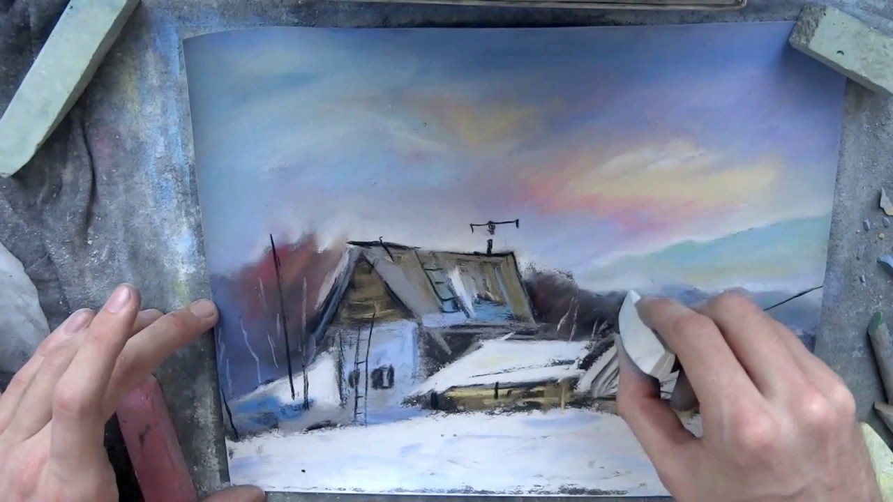 HOW TO DRAW RUSSIA? pastel painting chalk artist art for kids - YouTube
