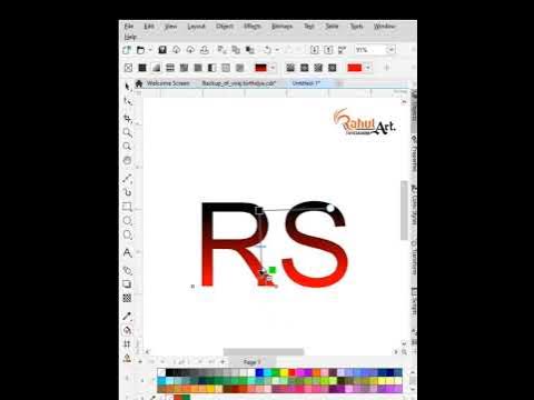 coreldraw text effect tutorial - YouTube