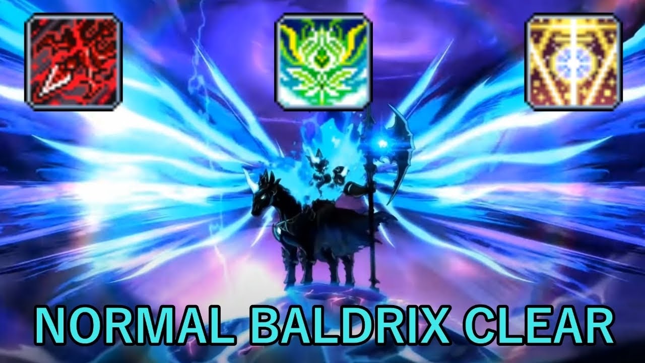 MapleStory Normal Baldrix Clear (Dark Knight, Wind Archer, Hero) - YouTube