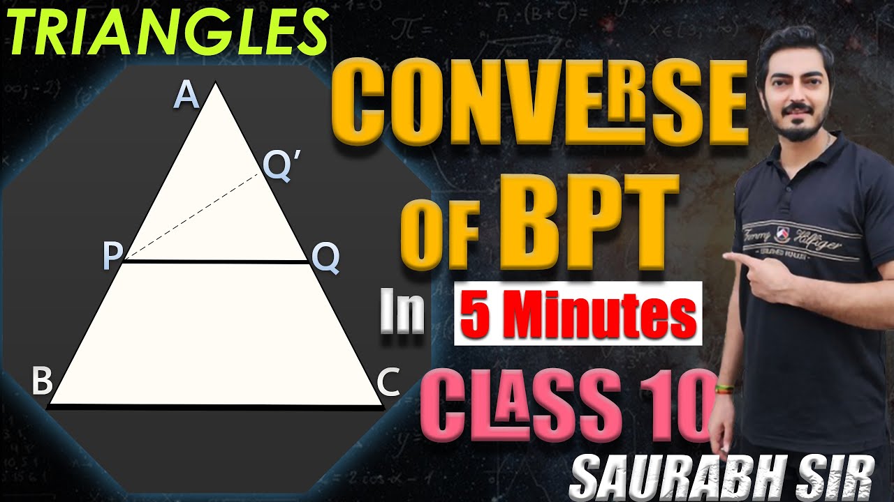 Converse of BPT Theorem | Theorem 6.2 | Triangles Class 10 | Maths ...
