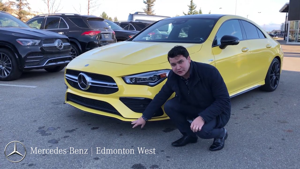 2020 Sun Yellow AMG CLA 35 for sale at Mercedes-Benz Edmonton West ...