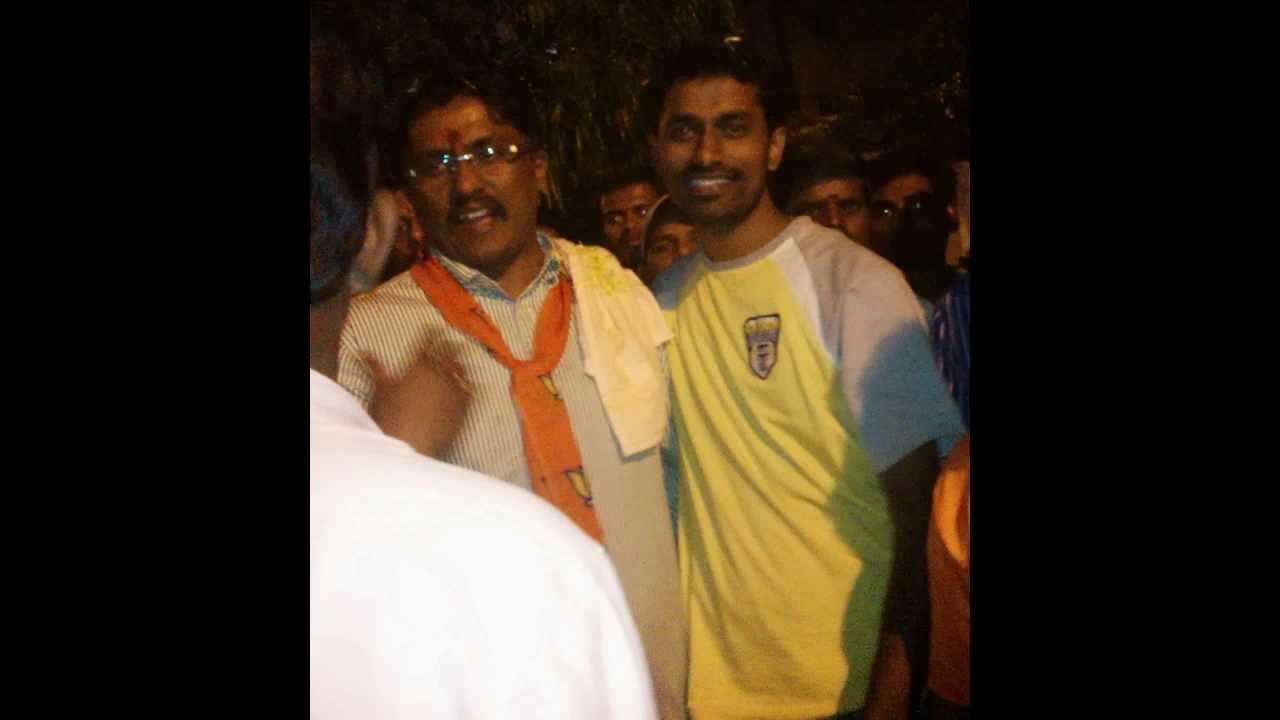 Shivarudra Naik with Nandish Reddy- MLA (K.R.Puram, Bangalore) - YouTube