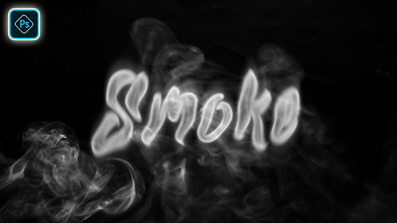 Creative Smoke Text Effect In Photoshop 2021 Youtube