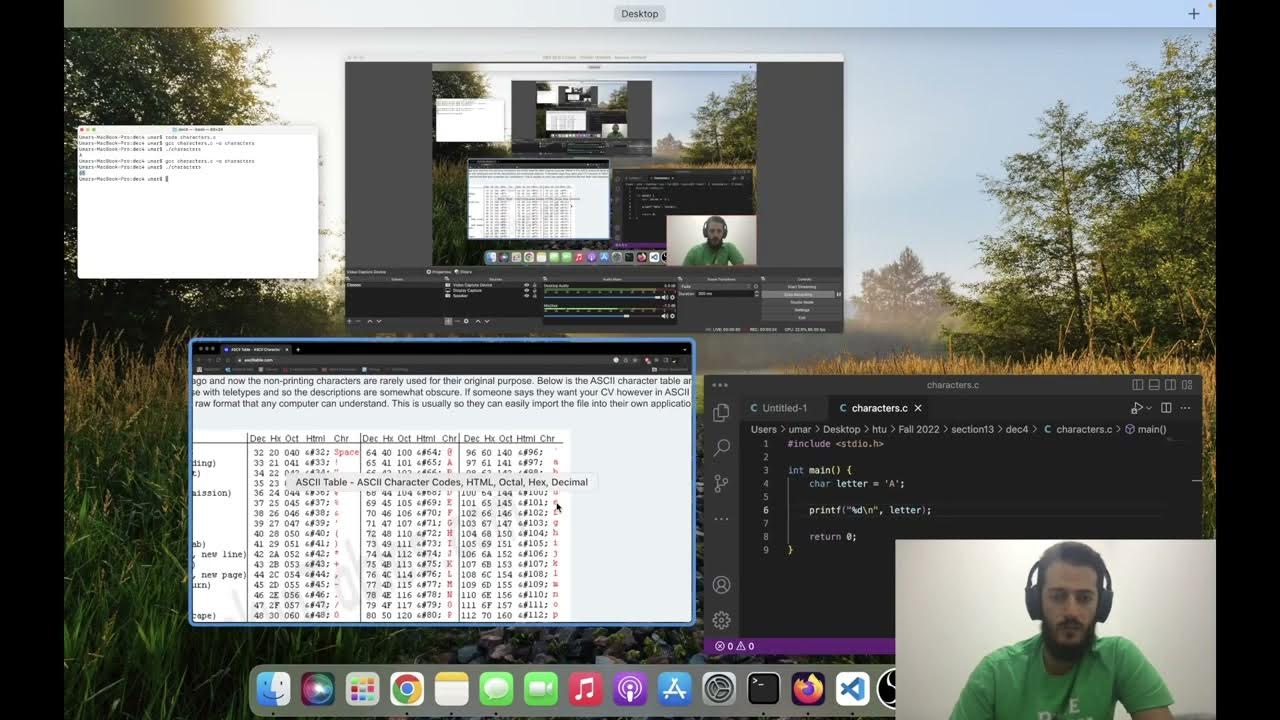 تفاصيل أكثر عن ال ASCII Codes للأحرف - YouTube