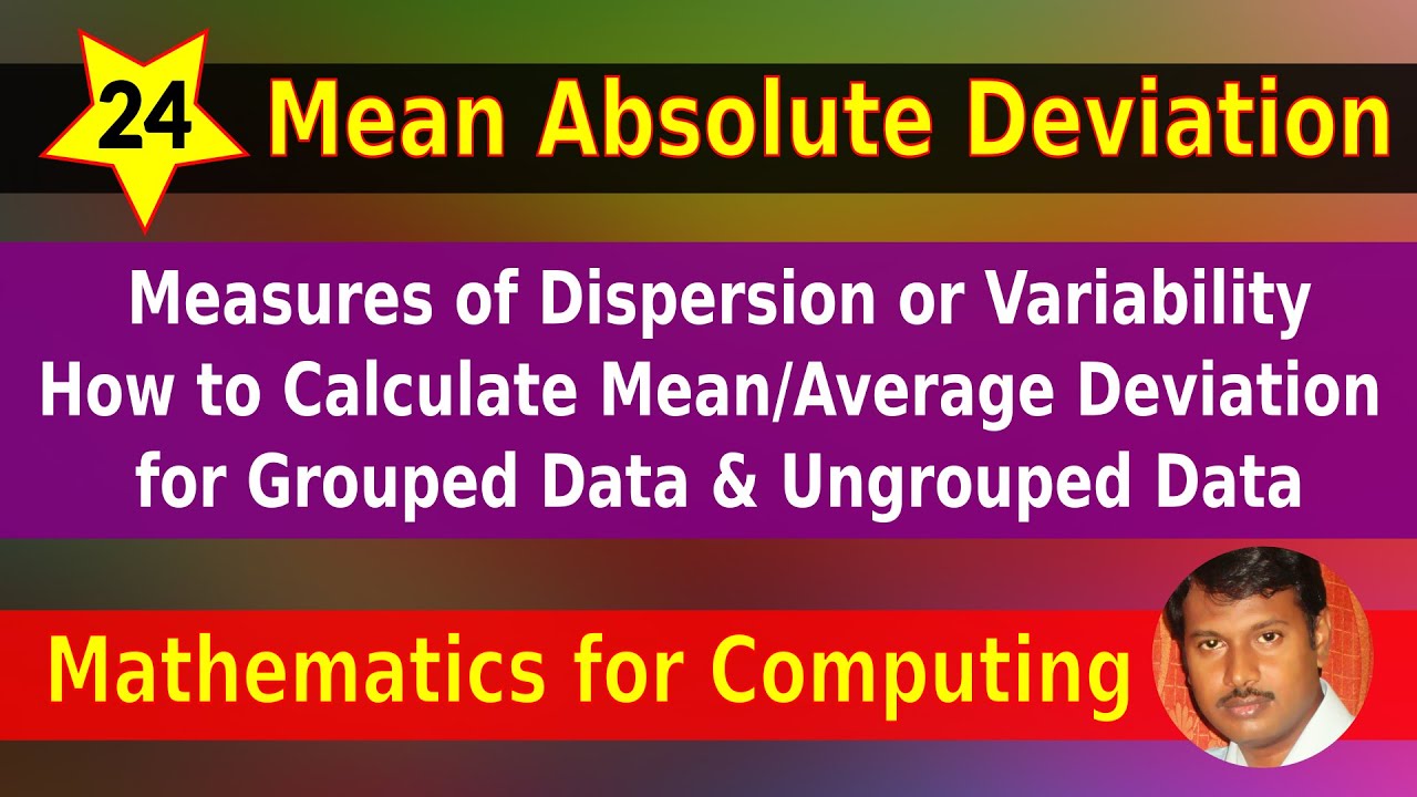 24 Mean Absolute Average Deviation Measures Of Dispersion