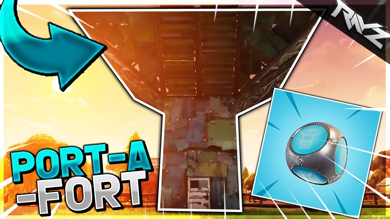 NEW PORT-A-FORT GAMEPLAY & INFO! FIRST LOOK AT PORT-A-FORT! - Fortnite ...