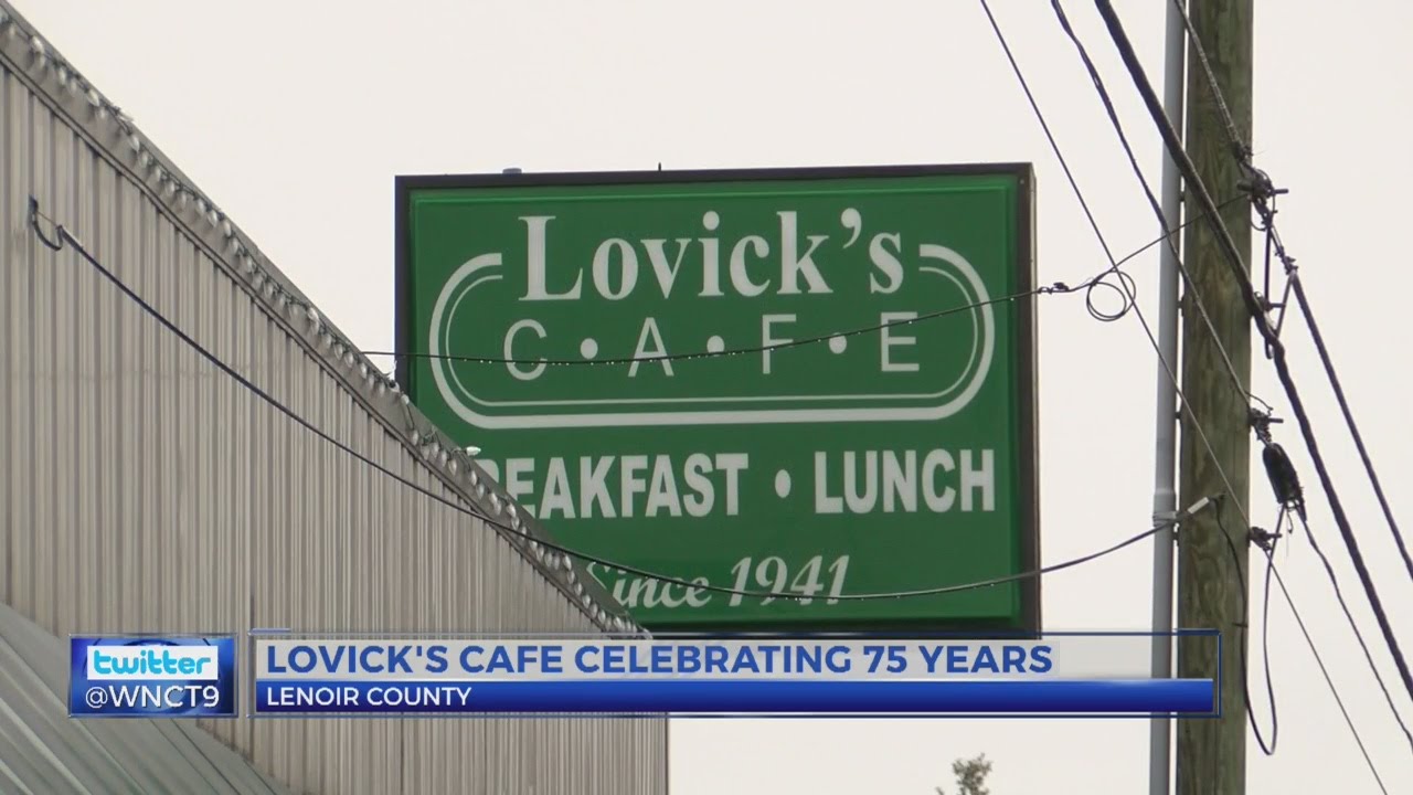 Lovick’s Cafe in Kinston celebrates 75th anniversary - YouTube