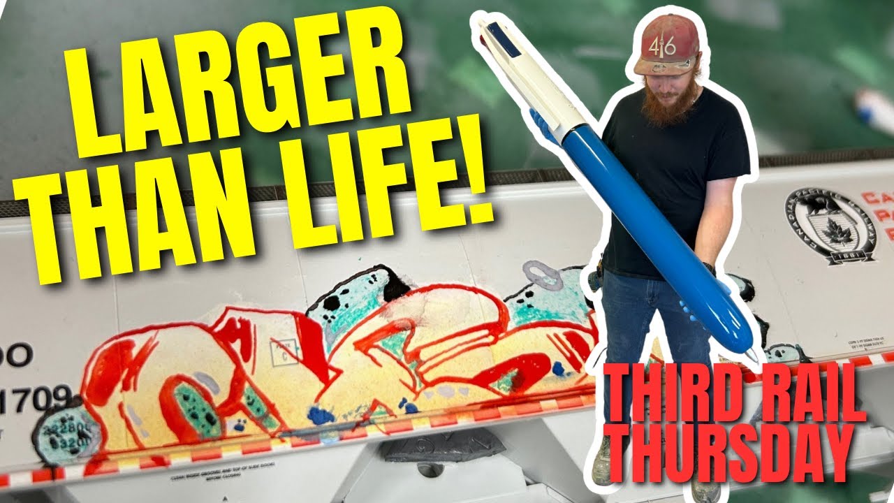 Doing Realistic Graffiti on Model Trains - Third Rail Thursday - YouTube
