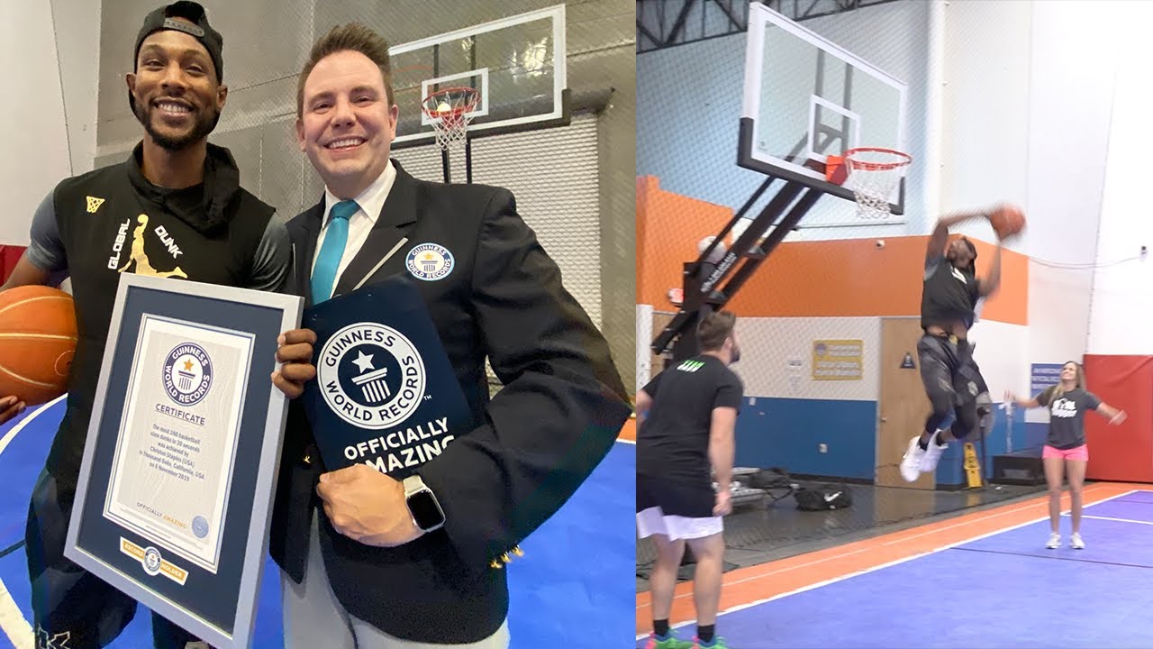 MY FIRST SLAM DUNK GUINNESS WORLD RECORDS TITLE! - YouTube
