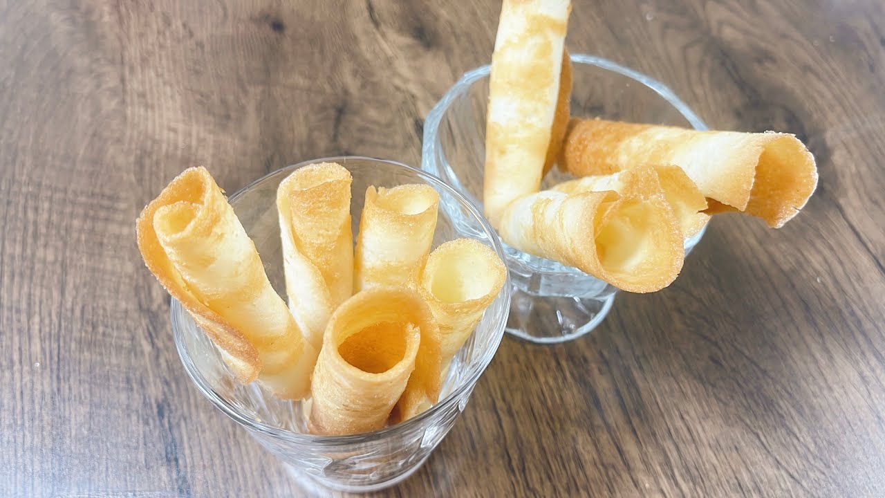 With leftover egg white! How to Bake Cigarette Cookies/Wafer Rolls Easy ...