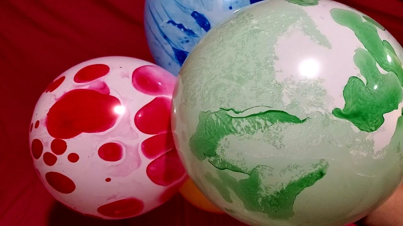 MARBLE BALLOON INFLATION, DEFLATION AND POPPING!!! - YouTube