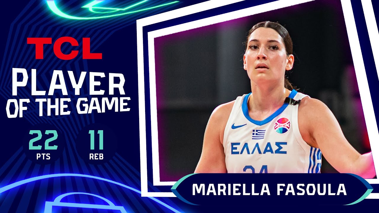 Mariella Fasoula (22 PTS) | TCL Player Of The Game | Greece vs Latvia ...