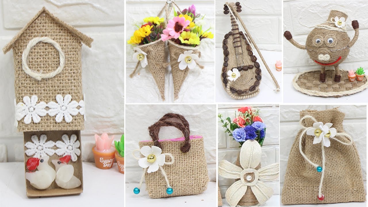 10 Easy Jute Craft Idea Miniature Version YouTube